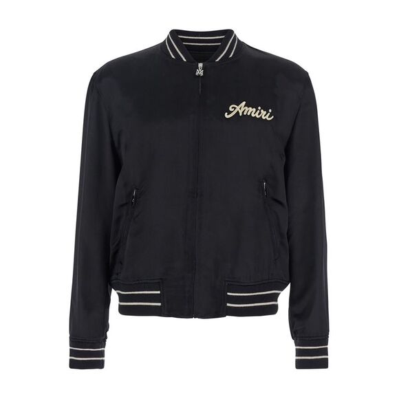 AMIRI | Jackets & Coats | Amiri Men Black Jacket With Logo On The Front ...